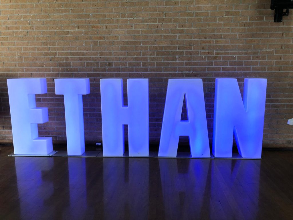 LED Glow Letter Hire - Light up Letters Sydney