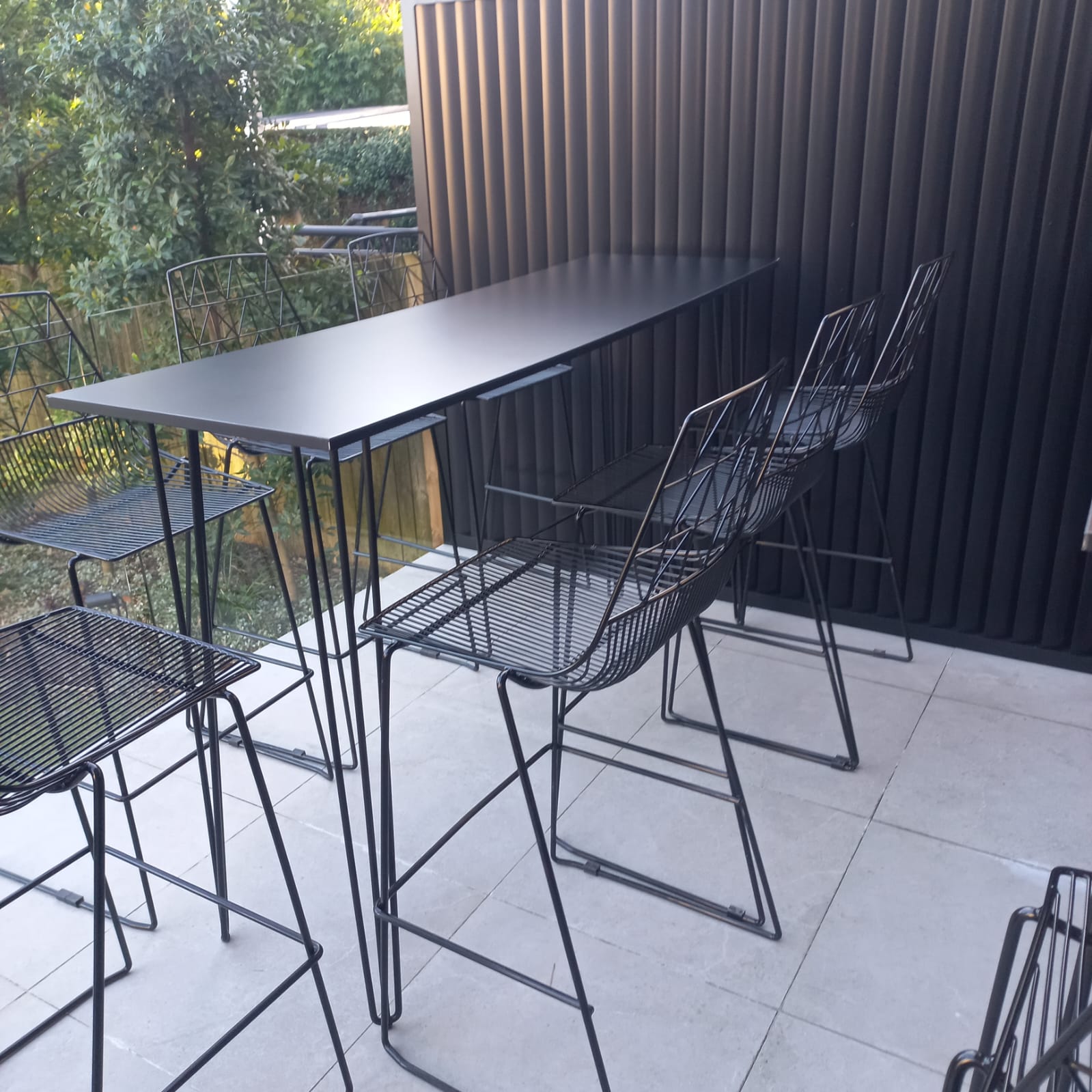 Black High Bar Table Hire Sydney | Tables for Cocktail Parties and more