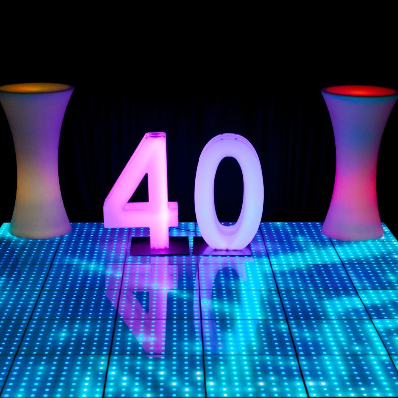 Glow Numbers Hire Sydney - LED Glow Numbers